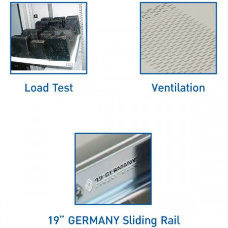 19" GERMANY G7-02075 Fix Component Shelf Deep 75 cm. for Rack 90cm และ ...