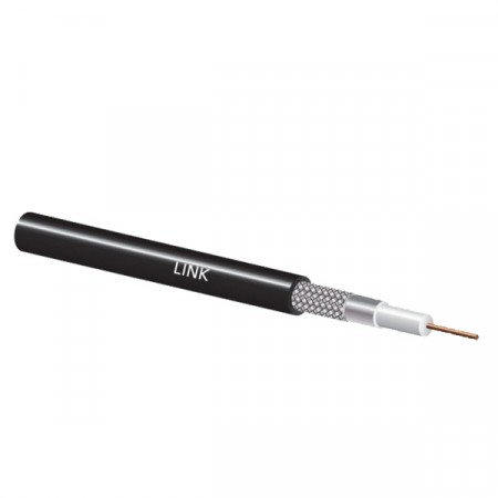 LINK CB-0106A RG 6/U Cable Black Jacket, 95% Shield ADVANCED Satellite ...
