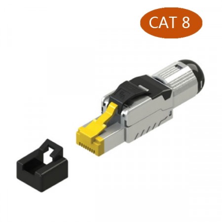 Link US-1081 CAT 8 Plug LAN Connector, Shield, Field Terminate