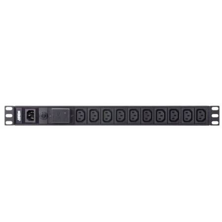 Aten PE0110SG 10-Outlet, Basic 1U Rack Mount Power Distribution Unit ...