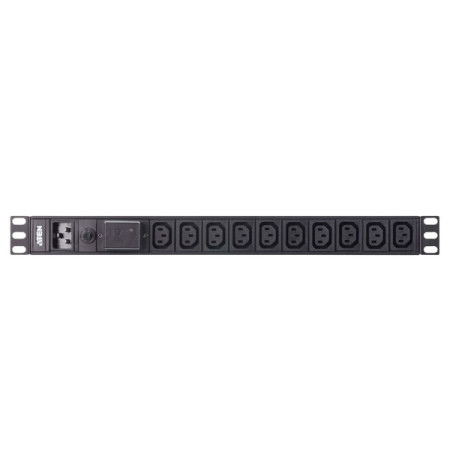 Aten PE0210SG 10-Outlet, Basic 1U Rack Mount Power Distribution Unit ...