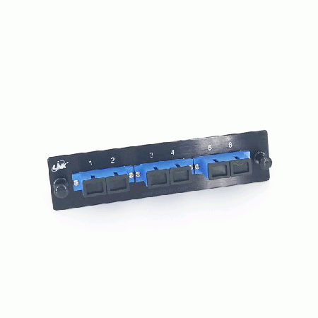 Link UF-2166SM Fiber Optic 3 SC Duplex Snap-In Adapter Plate (SM & MM.)