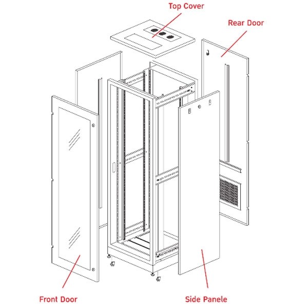19" GERMANY G3N-60636 New Export Cabinet Rack 36U (60x60x179cm) Two ...