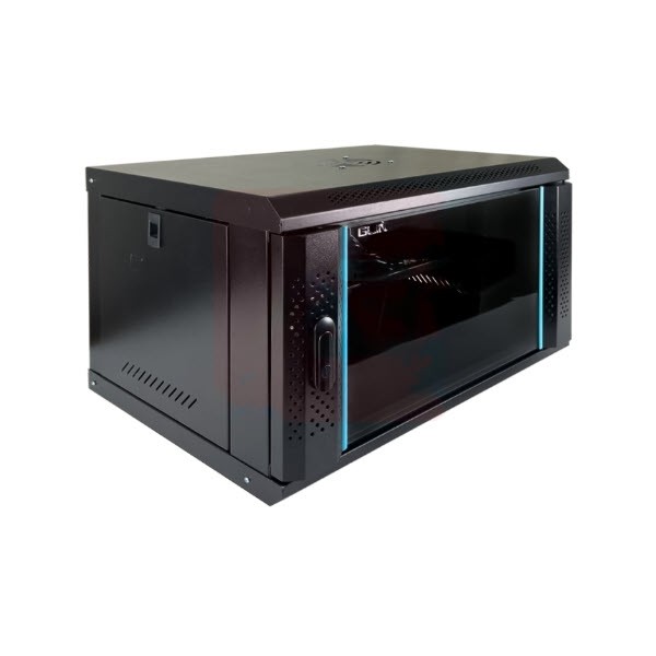 GLINK GC6U(60CM) BL Wall Rack 6U (60x60x37cm) Black Removable side ...