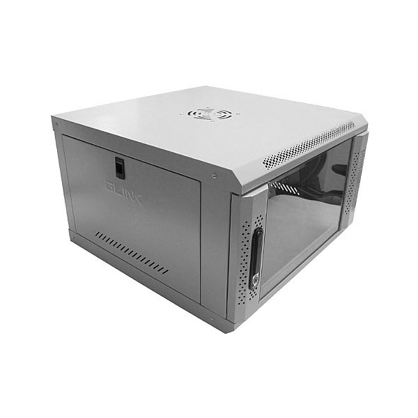 GLINK GC6U(45CM) WH Wall Rack 6U (60x45x37cm) White Removable side ...