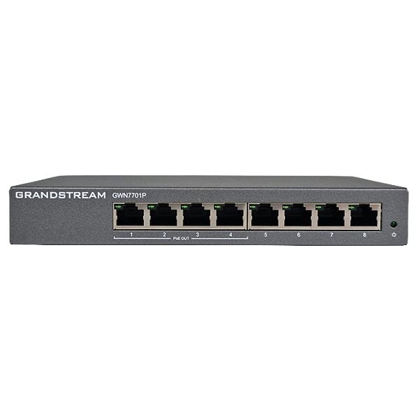 Grandstream GWN7701P POE Unmanaged Gigabit Switch 8 Ports 10/100/1000 ...