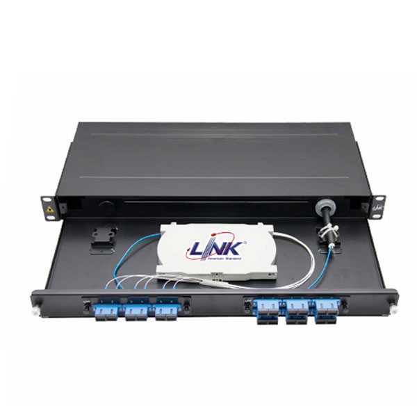 Link UF-2010 Fiber Optic Distribution Unit (FDU) 6-24F (2 Snap-In) Rack ...