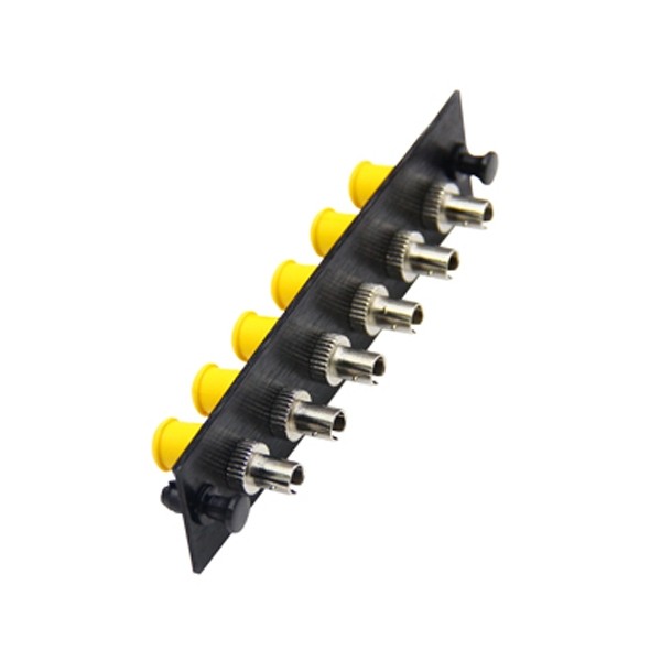 Link UF-2144SM Fiber Optic 6 ST Snap-In Adapter Plate (SM & MM.)