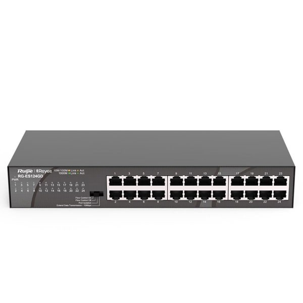Reyee RG-ES124GD Switch 24-Port Gigabit 10/100/1000 Mbps RJ45 Unmanaged ...